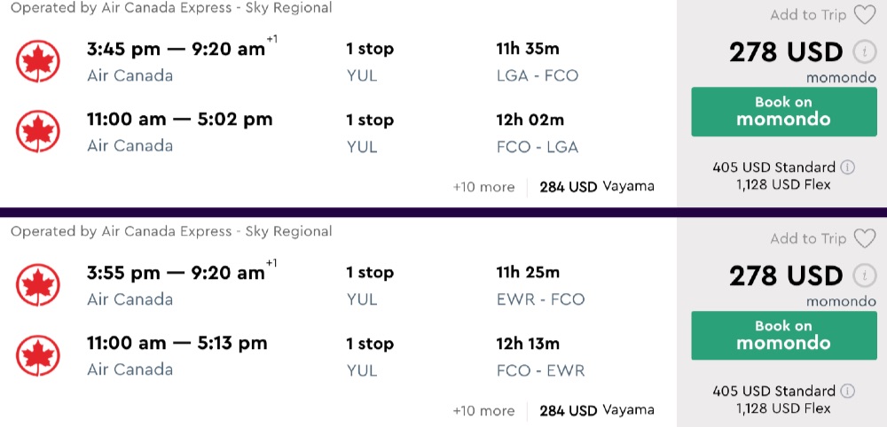 Newark or New York to Rome, Italy from $278 round-trip
