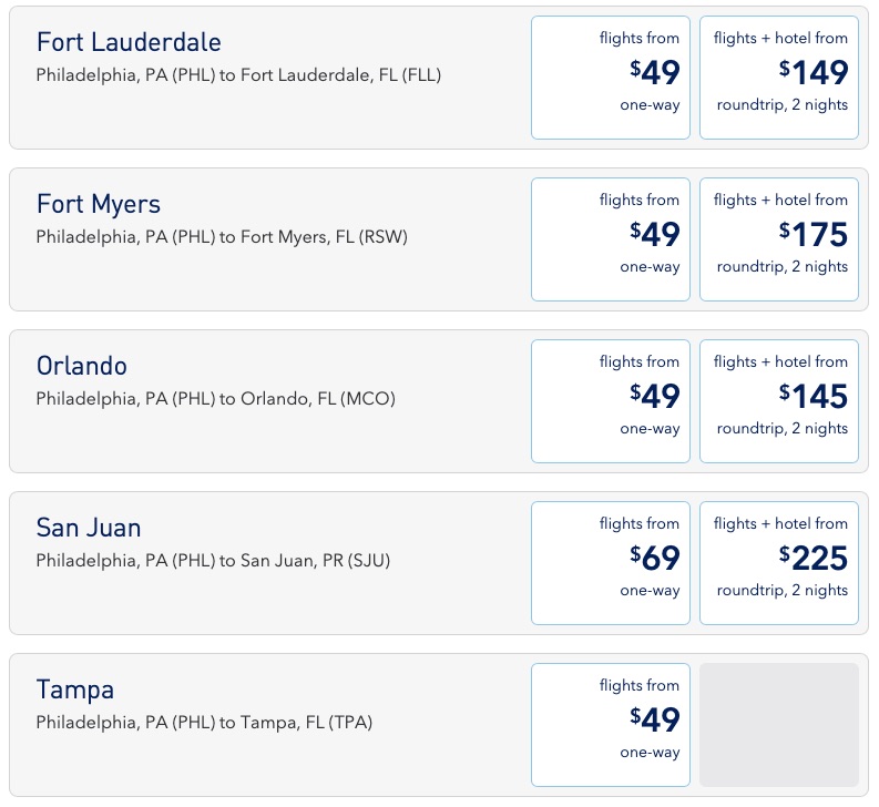 3-Day "The Dash Away" Sale via jetBlue, fares from $49 one-way
