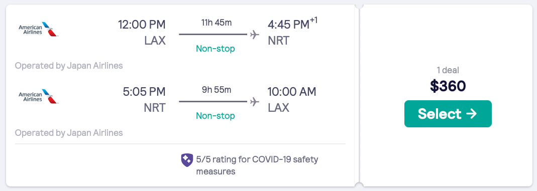 RARE FARE! Los Angeles to Tokyo, Japan for $360 R/T nonstop