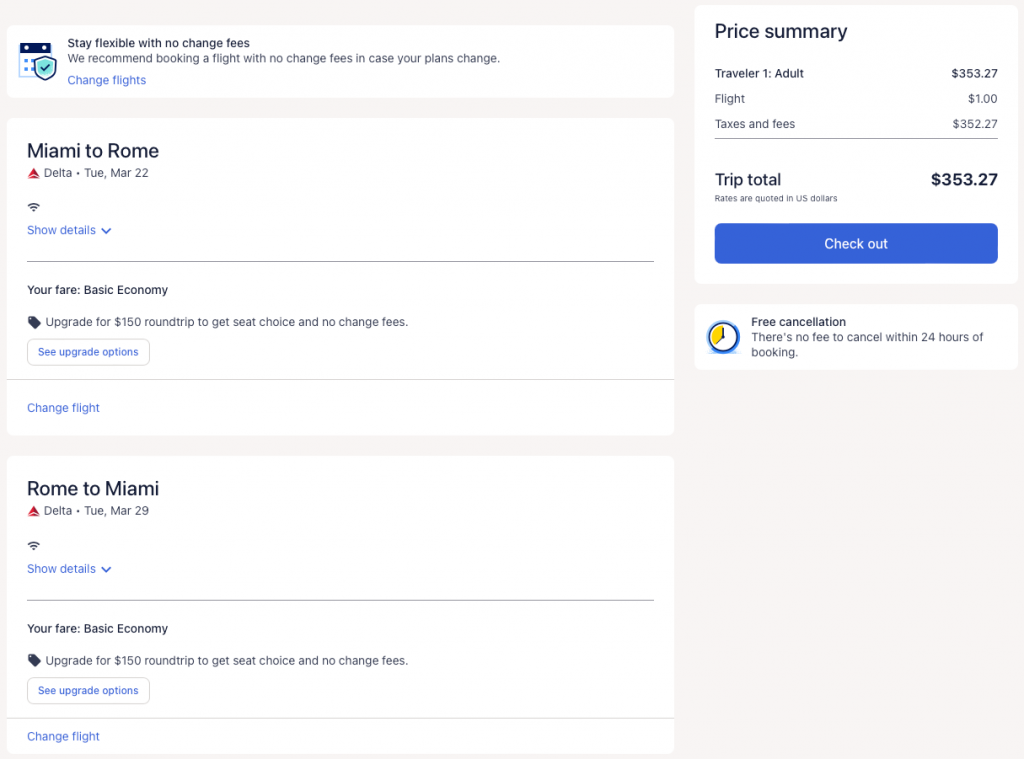 Nonstop flights to Rome, Italy from $353 R/T