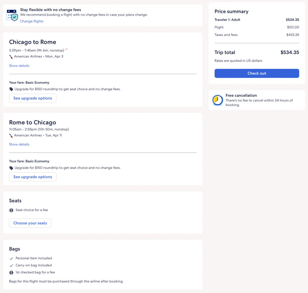 Nonstop flights to Italy: Rome from $466 R/T